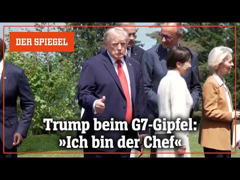 Szenen vom G7-Gipfel: Trump plustert sich auf und Meloni lässt das Rauchen sein | DER SPIEGEL