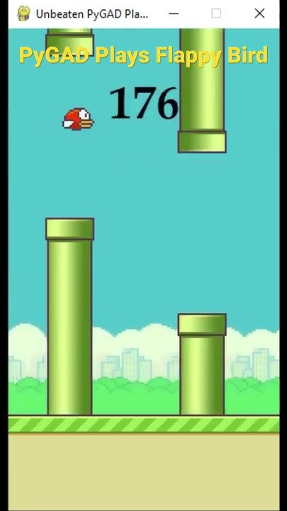 Genetic Algorithm AI (PyGAD) Plays a Modified Version of the Flappy Bird Game #pygad - YouTube