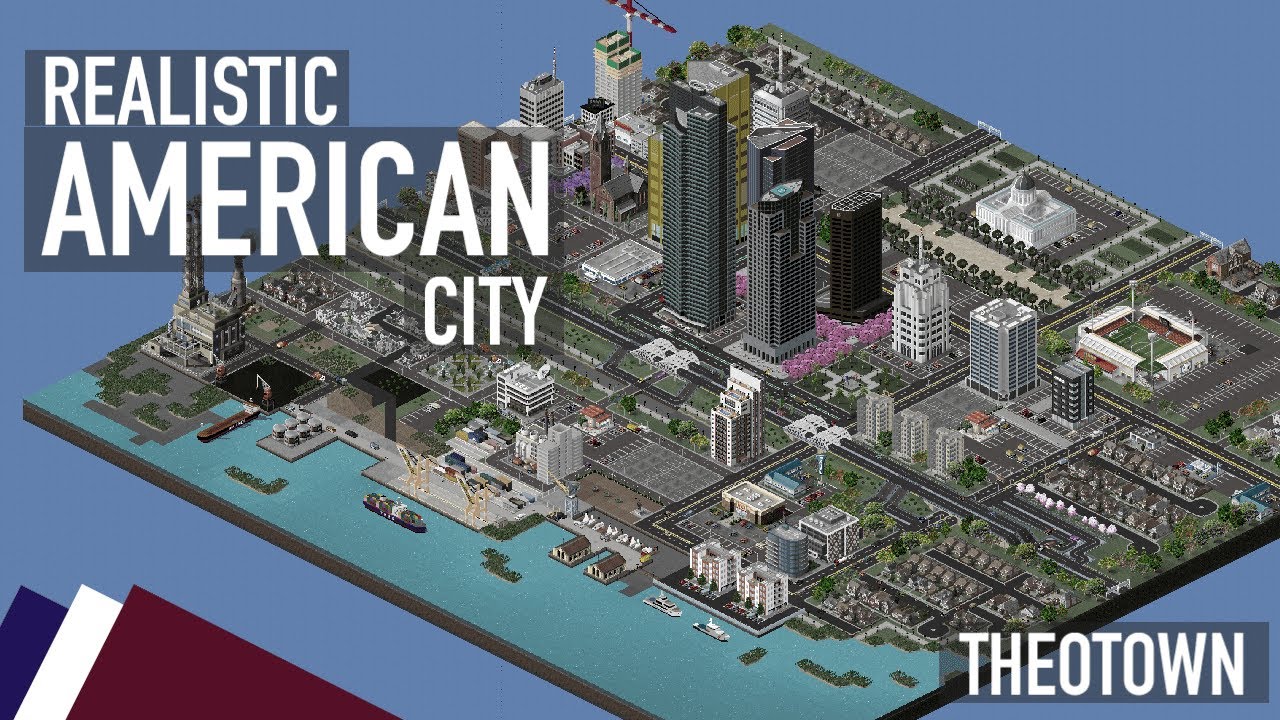 TheoTown: Realistic American City | Timelapse - YouTube