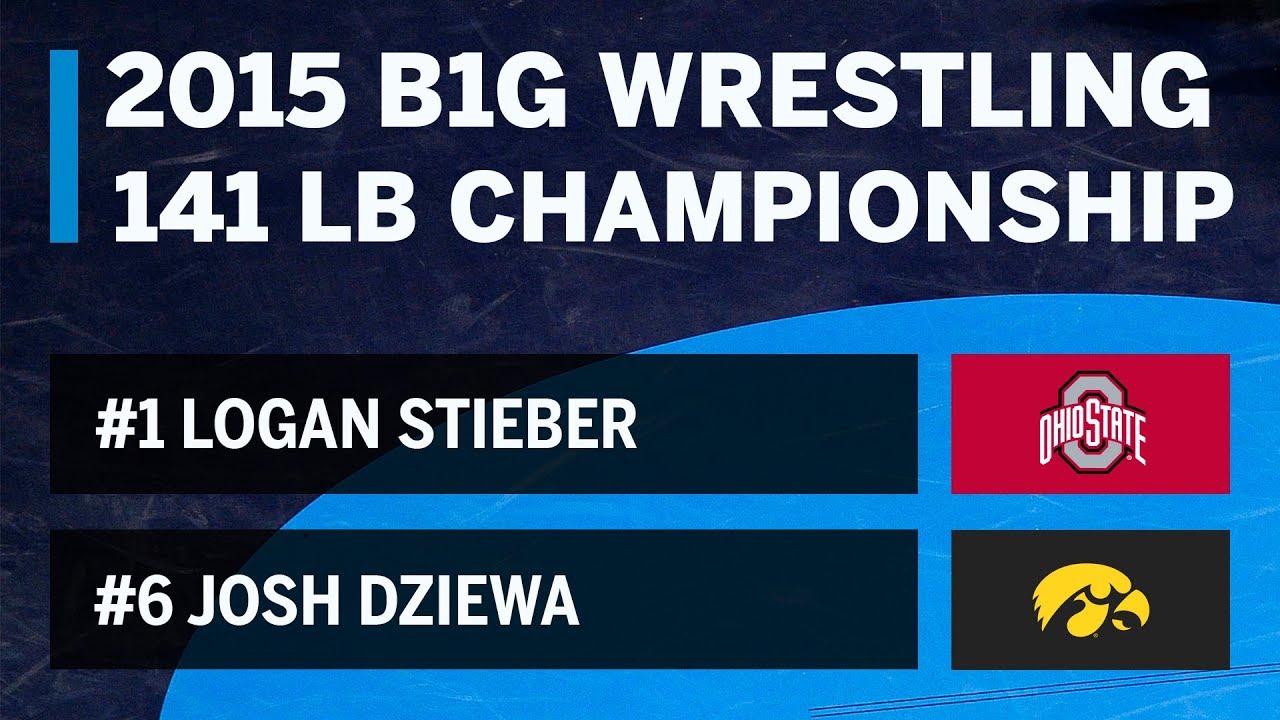 141 LBS: #1 Logan Stieber (Ohio State) vs. #6 Josh Dziewa (Iowa) | 2015 ...