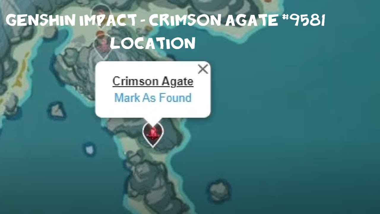 Genshin Impact - Crimson Agate Location & Map #9581 - YouTube