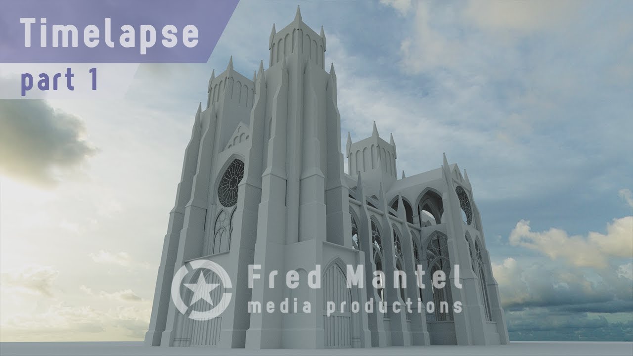 Modeling a Cathedral in Blender - timelapse part 1 - YouTube