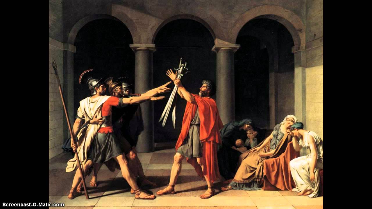 Iconography of "Oath of the Horatii" - YouTube