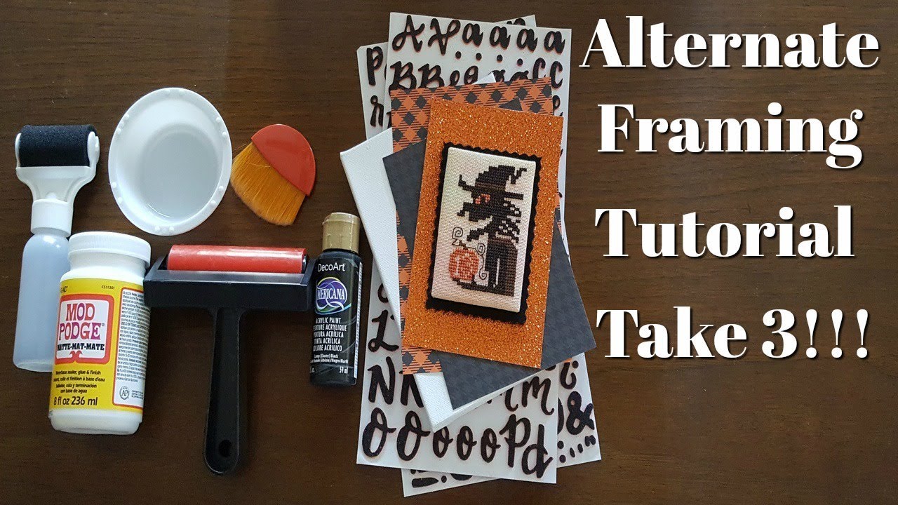Flosstube #114 Alternate Framing Tutorial ~ Take 3!! - YouTube