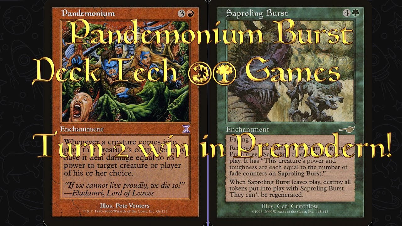 Premodern Magic - RG Pandemonium Burst- Deck Tech + Gameplay - Old ...