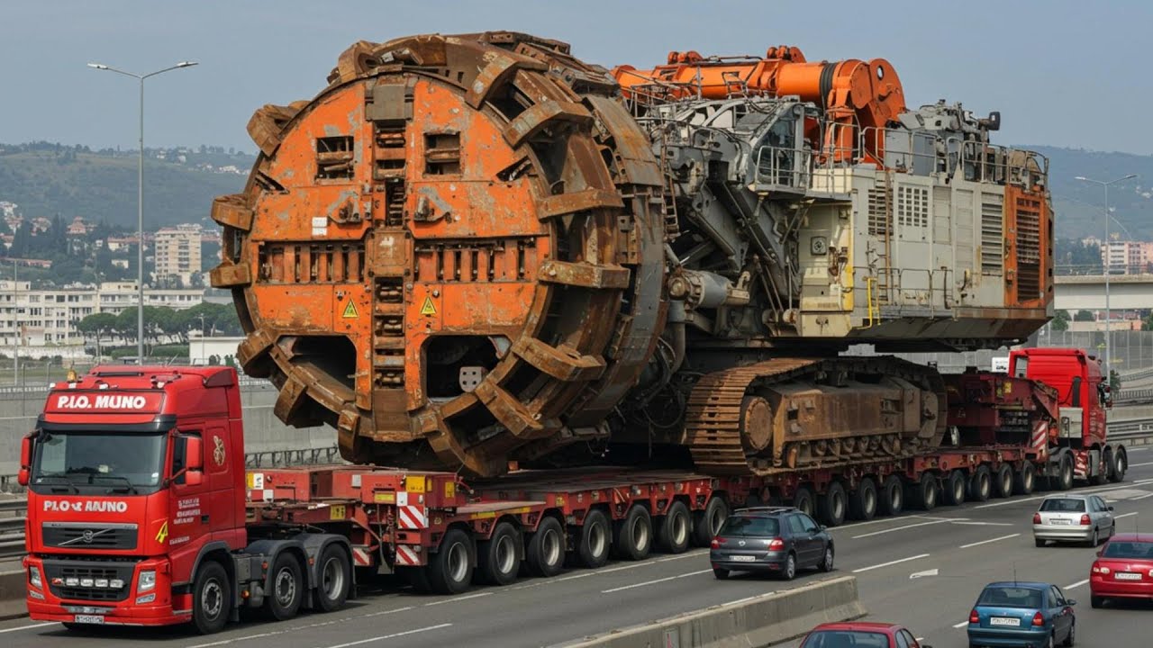 Extreme Dangerous Transport Skill Operations Oversize Truck | Biggest ...