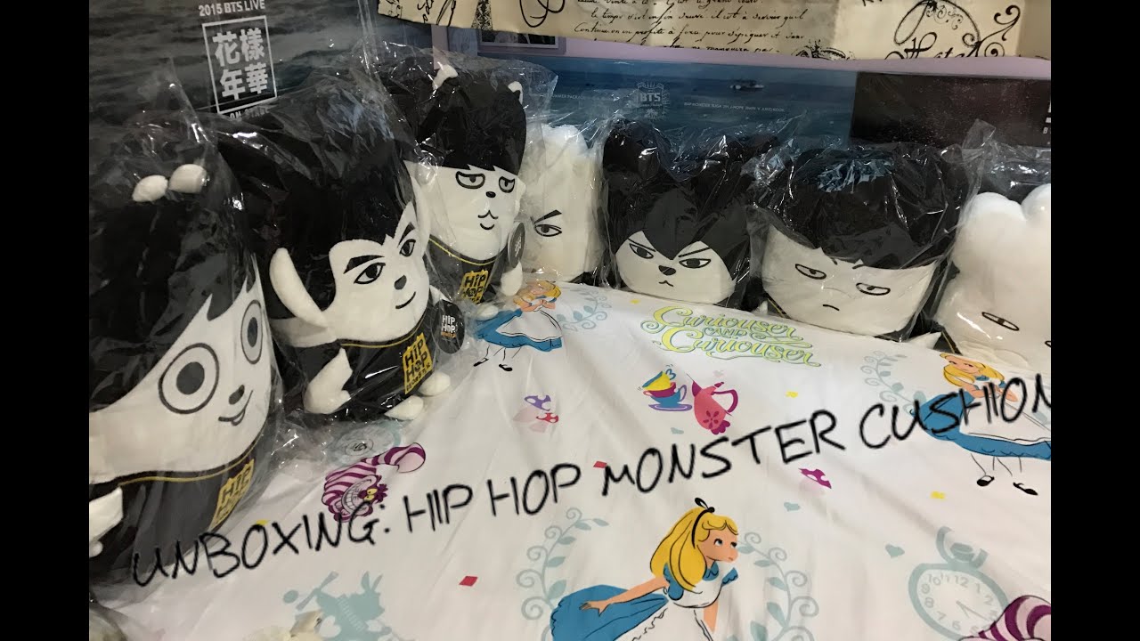 UNBOXING | BTS HIP HOP MONSTER CUSHION ( ALL 7 MEMBERS ) - YouTube