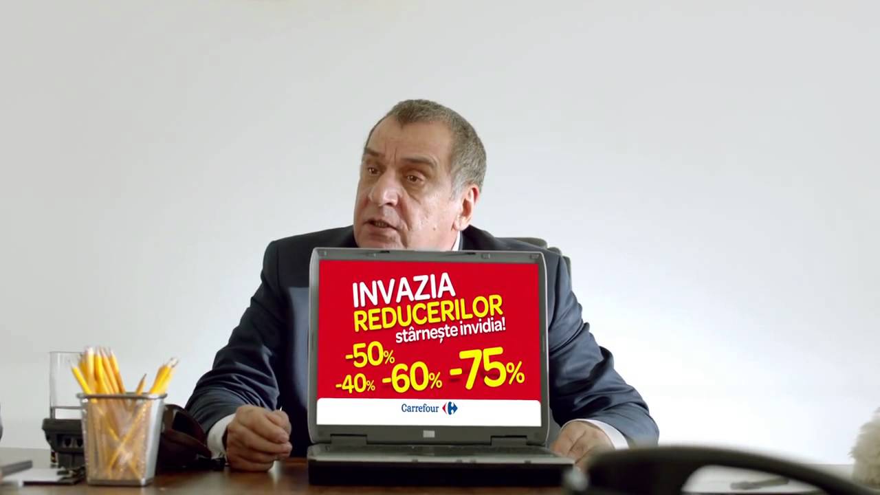 Reclama Carrefour - Invazia Reducerilor - YouTube