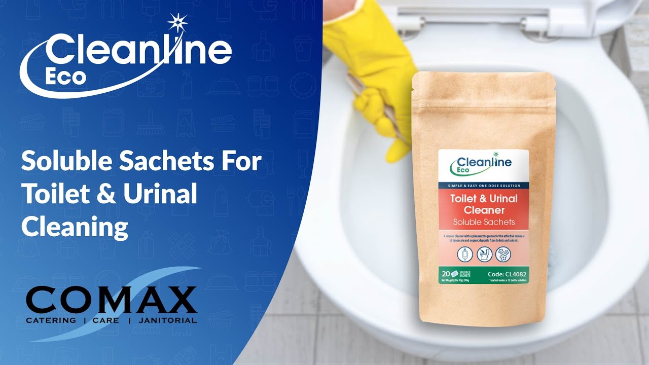 Cleanline Paper Sachets for Toilet & Urinal Cleaning - YouTube