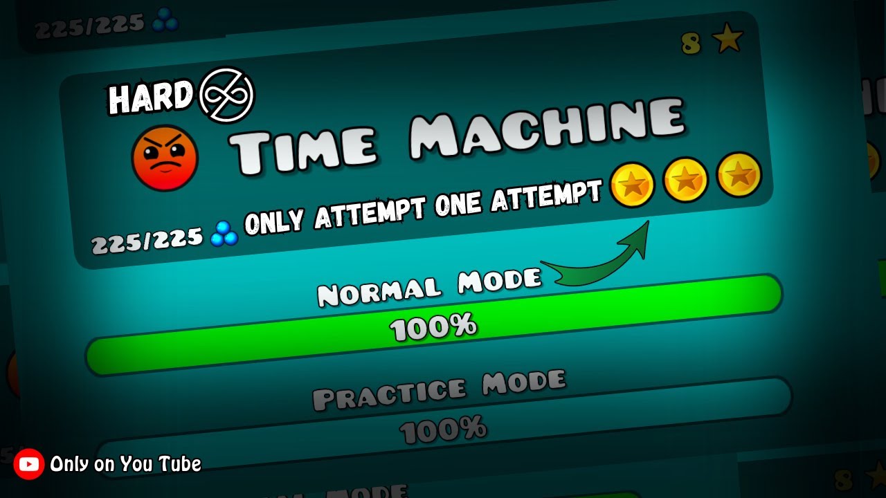 Geometry Dash Level 8: 3 Gold Coins Collected in First Attempt! 🎉 - YouTube