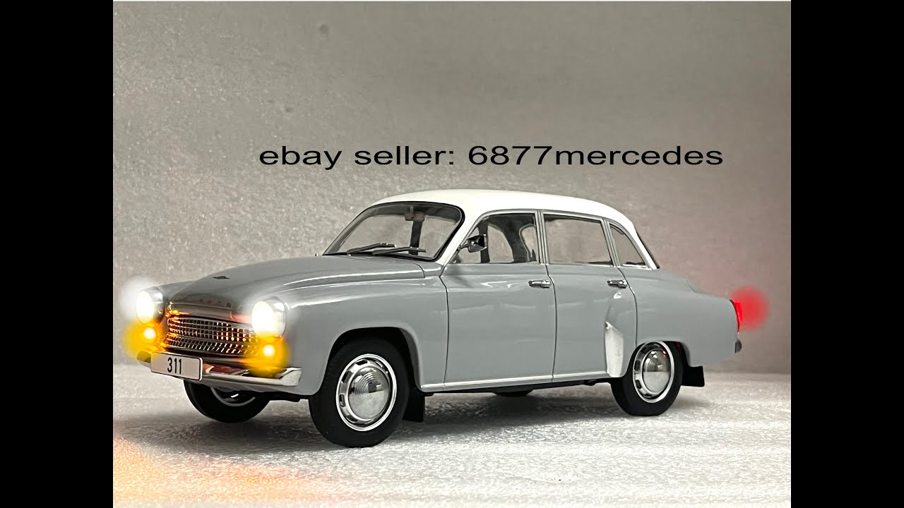 Classic TOY Wartburg 311 Classic East Germany Car CCCP Communist era ...