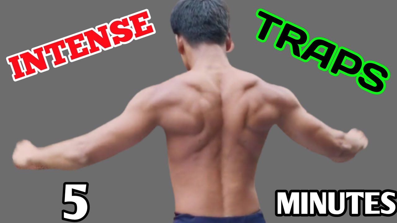 Intense 5 Minutes At Home Traps Workout - YouTube