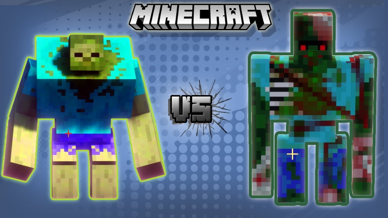 mutant zombies vs mutant villager || Minecraft mob battles - YouTube