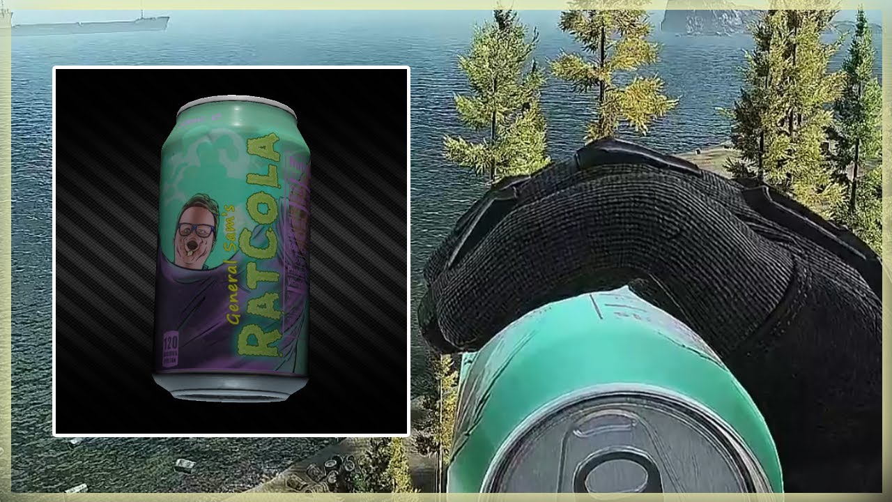 CAN OF RATCOLA DRINKING ANIMATION IN ESCAPE FROM TARKOV EFT - RAT COLA ...