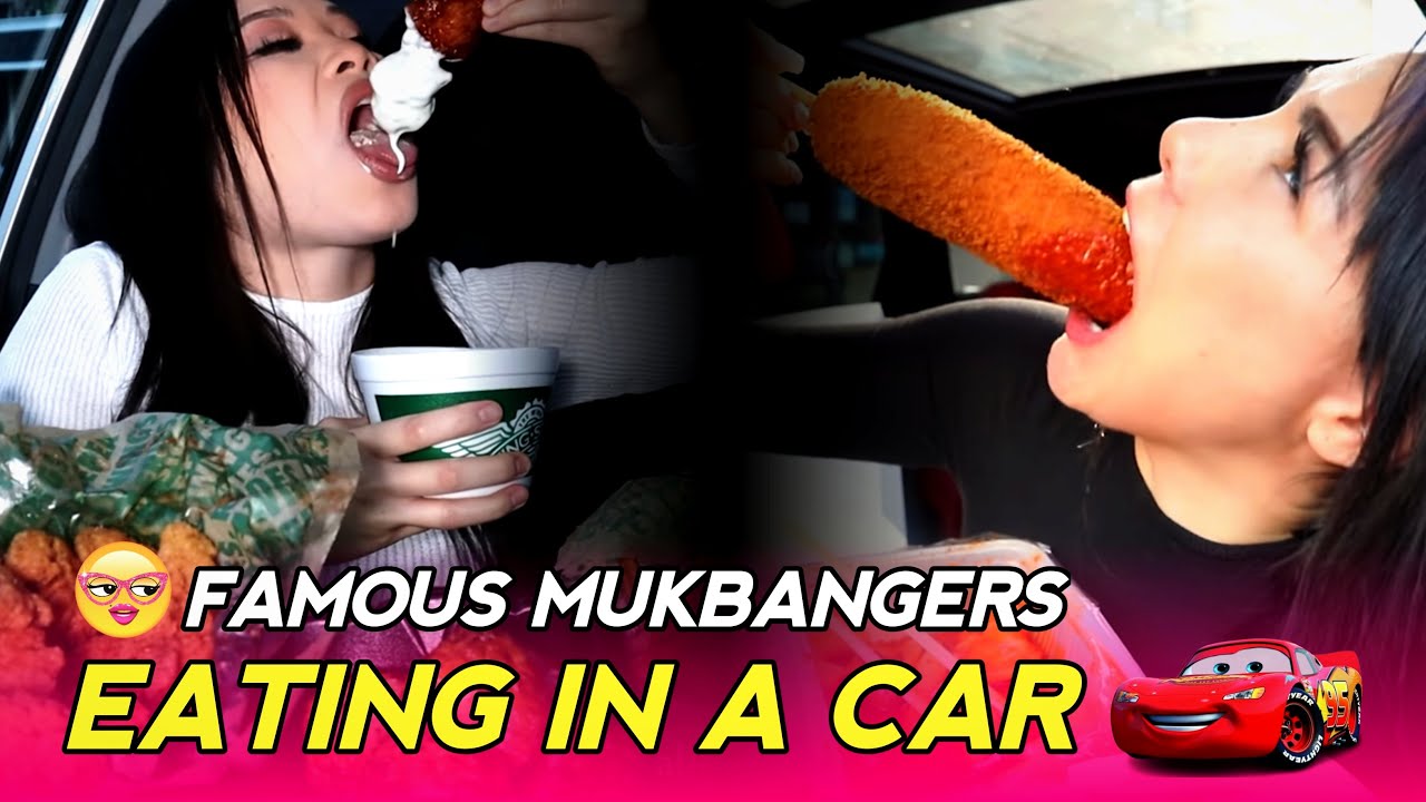CAR MUKBANG COMPILATION 🚗🍽 | ASMR EATING SOUNDS 😋 Eating in a car 🤤🍔🍖🍟 ...