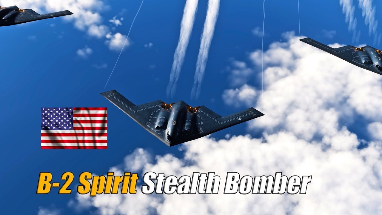 US B-2 Spirit in Action – Escorted by F-22 Raptors & F-16 Vipers - YouTube