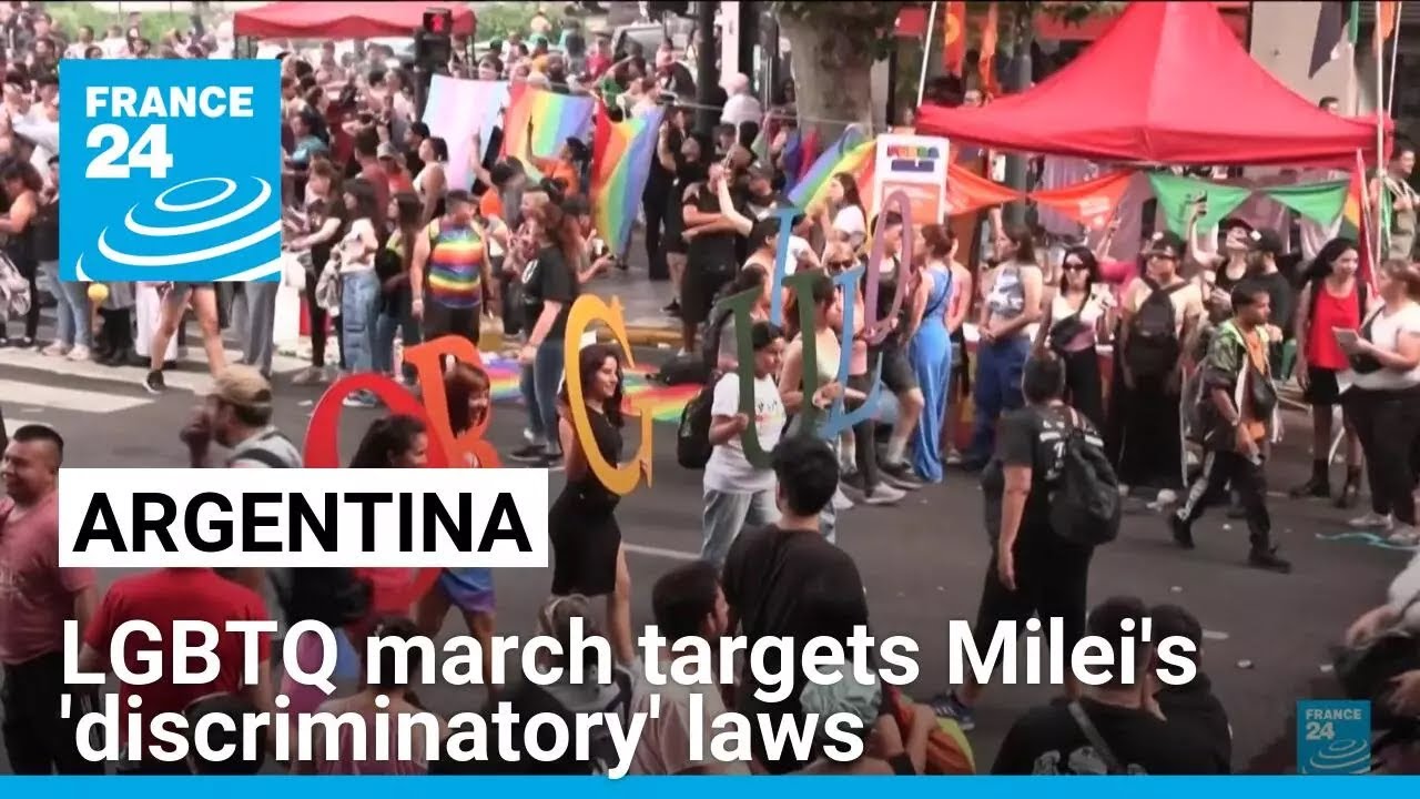 Thousands protest Milei's 'discriminatory' laws at Argentina's LGBTQ ...