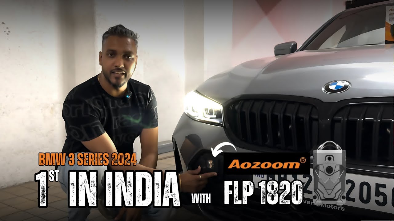1st in India BMW 3 Series 2024 with Aozoom FLP 1820 Dual Beam Lens 🔥 ...