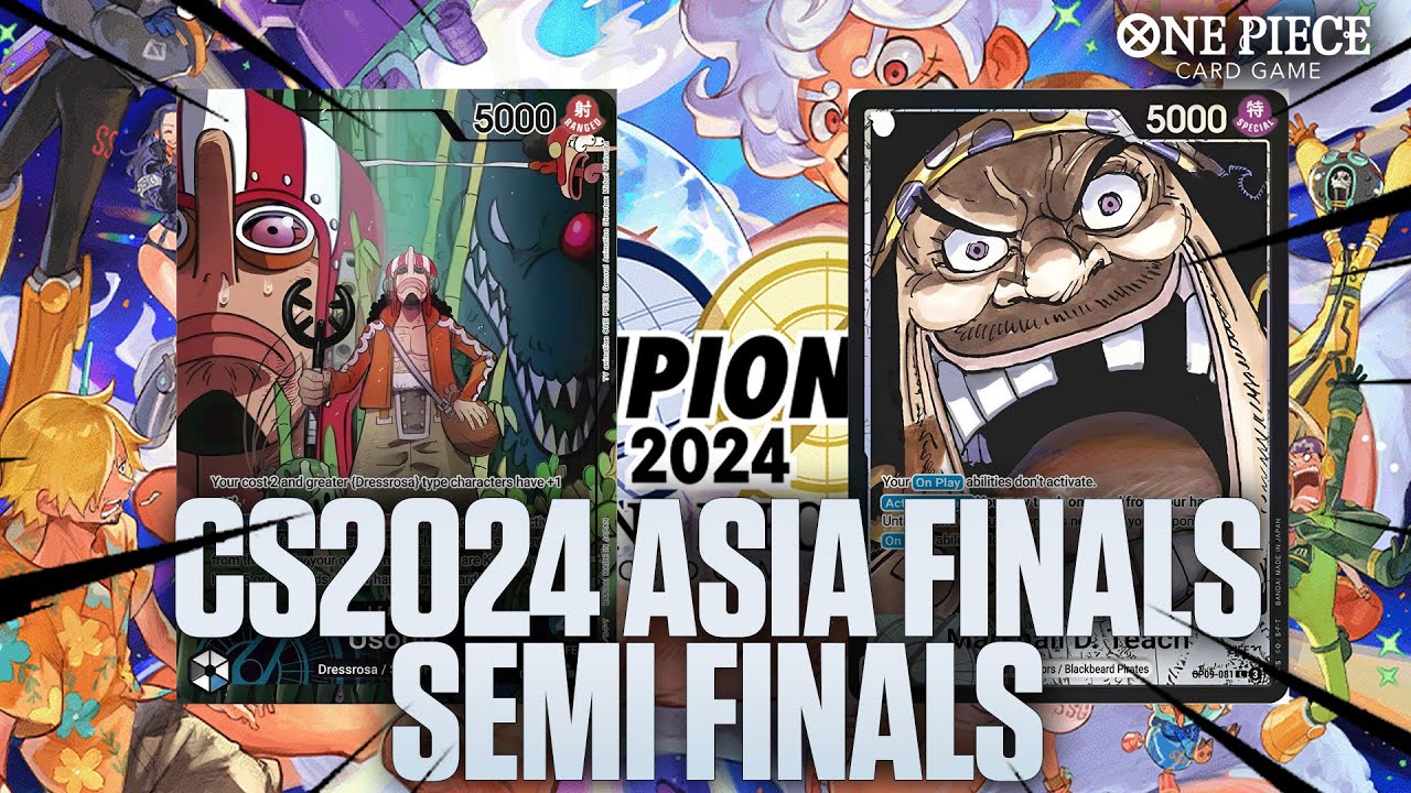 [OP10] OP09 Blackbeard vs OP10 Usopp | CS2024 ASIA FINALS SEMI FINALS | One Piece Trading Card ...