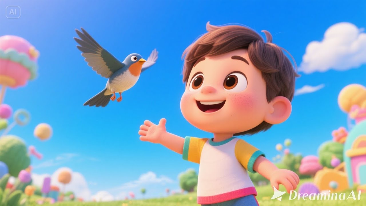 Five Little Birds Chirping | Fun Animal Song for Kids | Counting ...