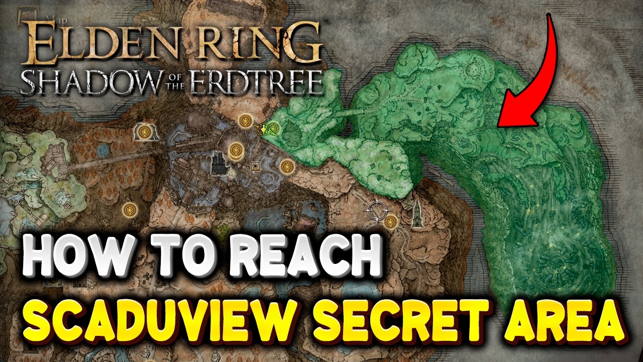 Elden Ring How to get to SCADUVIEW (Secret Area) | Shadow of the ...