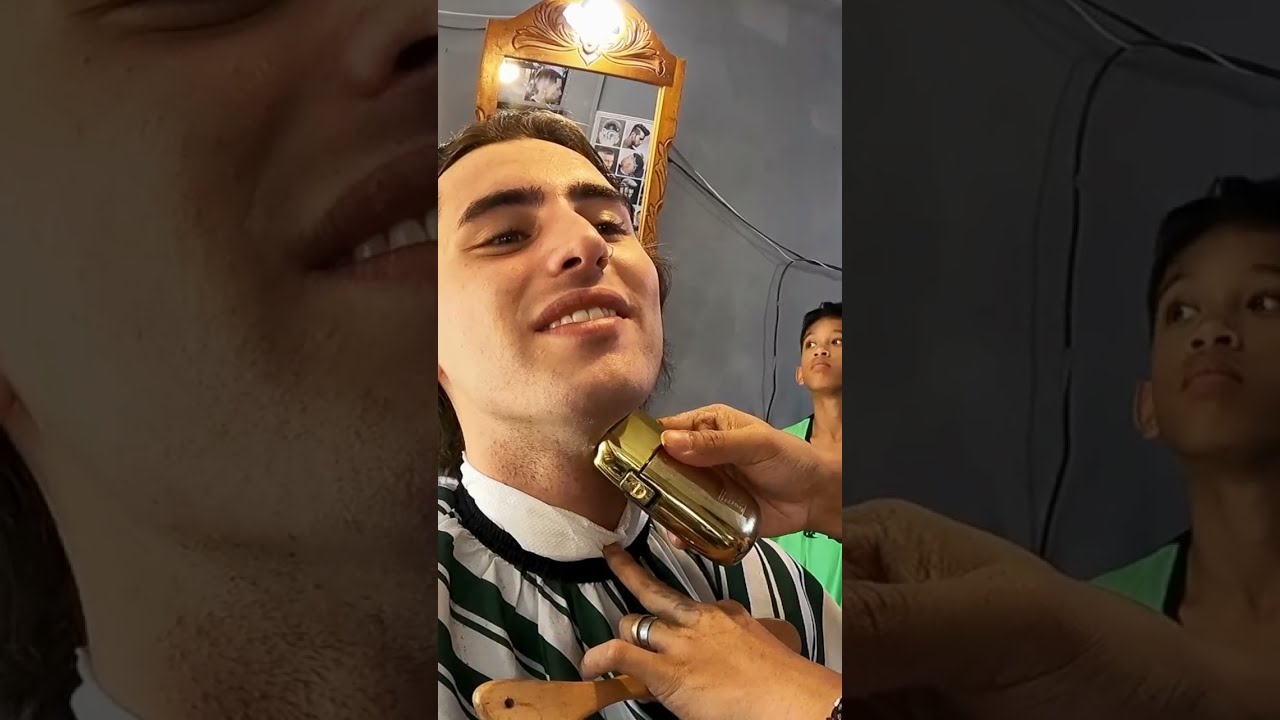 Luke Damant gets $3 haircut and shave in Cebu 🇵🇭 #shorts - YouTube