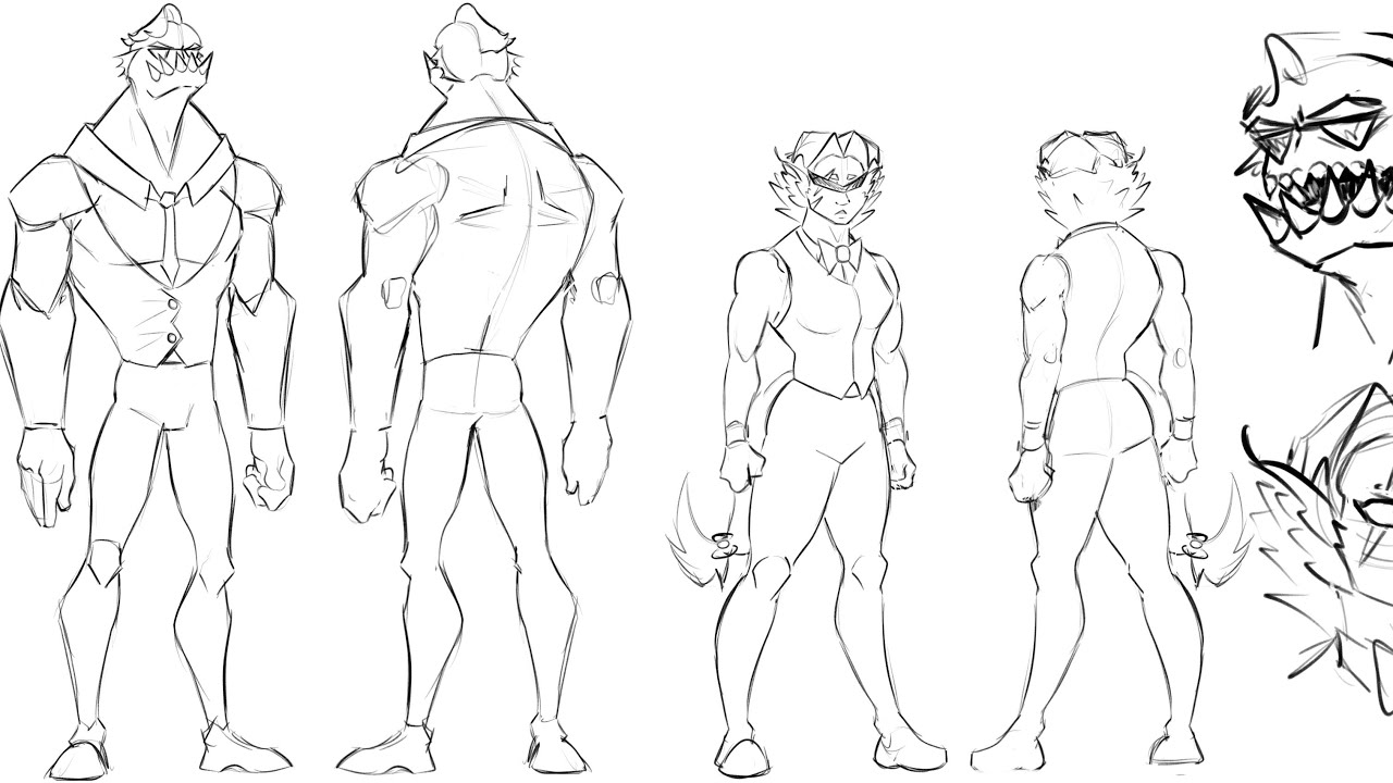 Drawing Goons for my Animated Pilot - YouTube