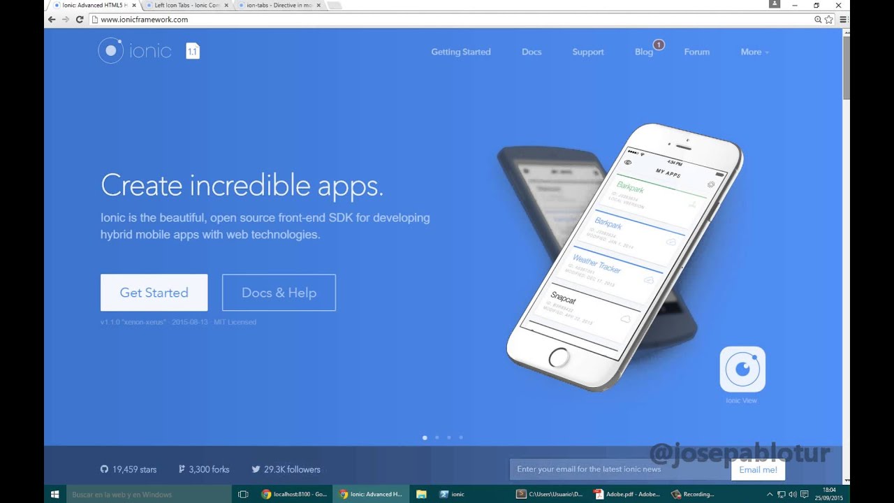 07 - Curso Ionic - Insertando elementos Tabs - YouTube