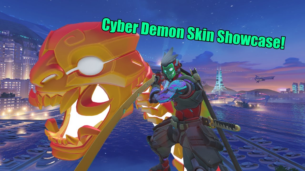 Showing Off The Cyber Demon Genji Skin Overwatch 2 Youtube