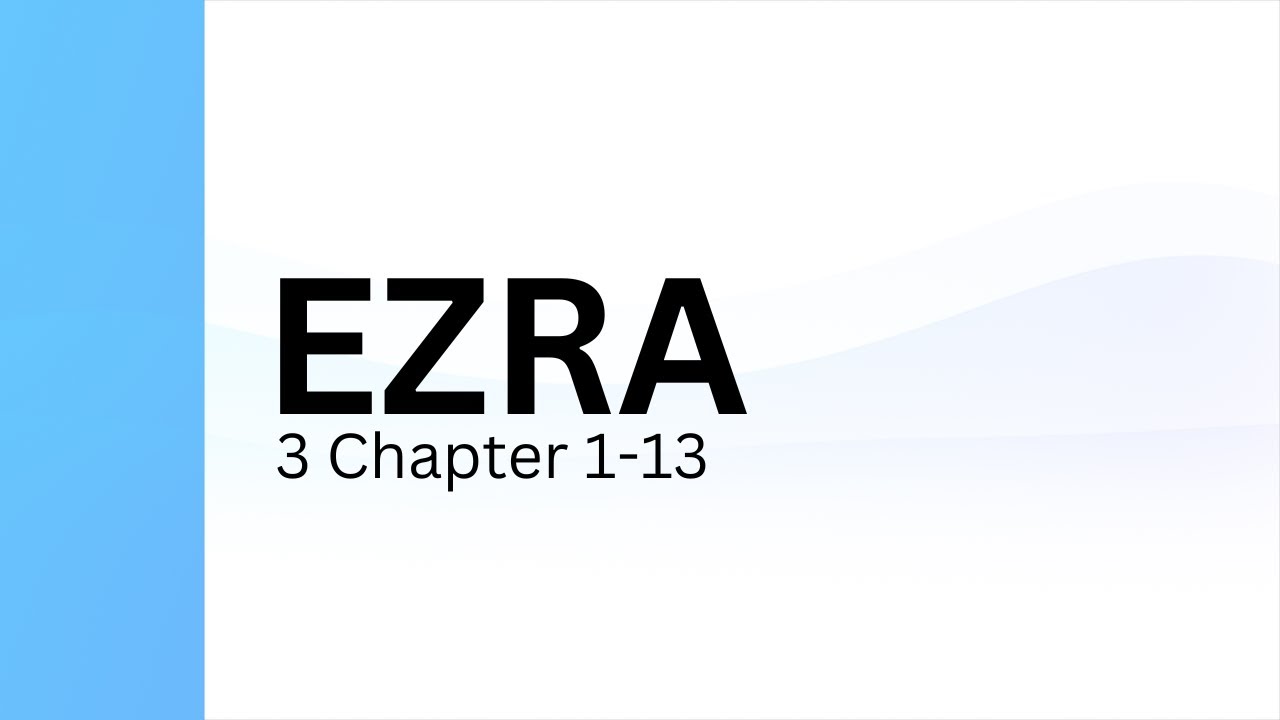 Ezra Chapter 3 | Holy Bible - Indian Sign Language Version (ISLV) - YouTube