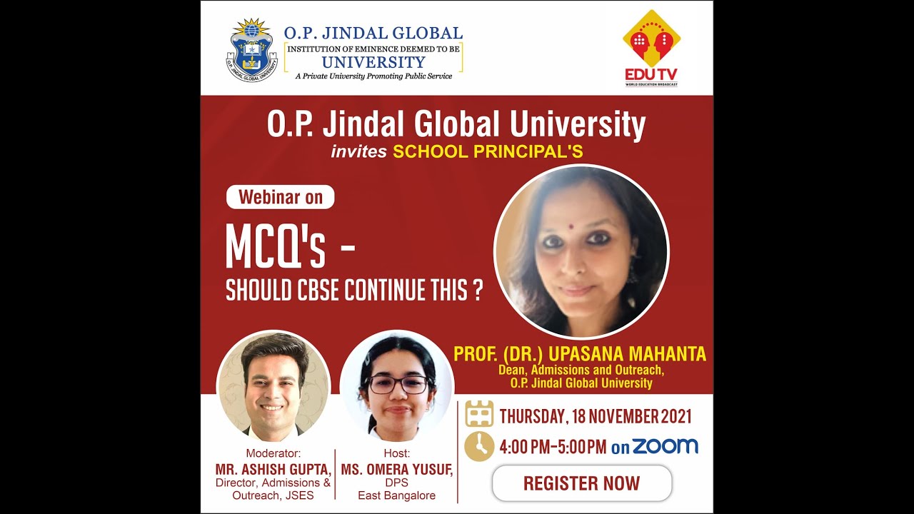 Mrs Shanthi Menon Principal The Deens Academy Bangalore on MCQ - YouTube