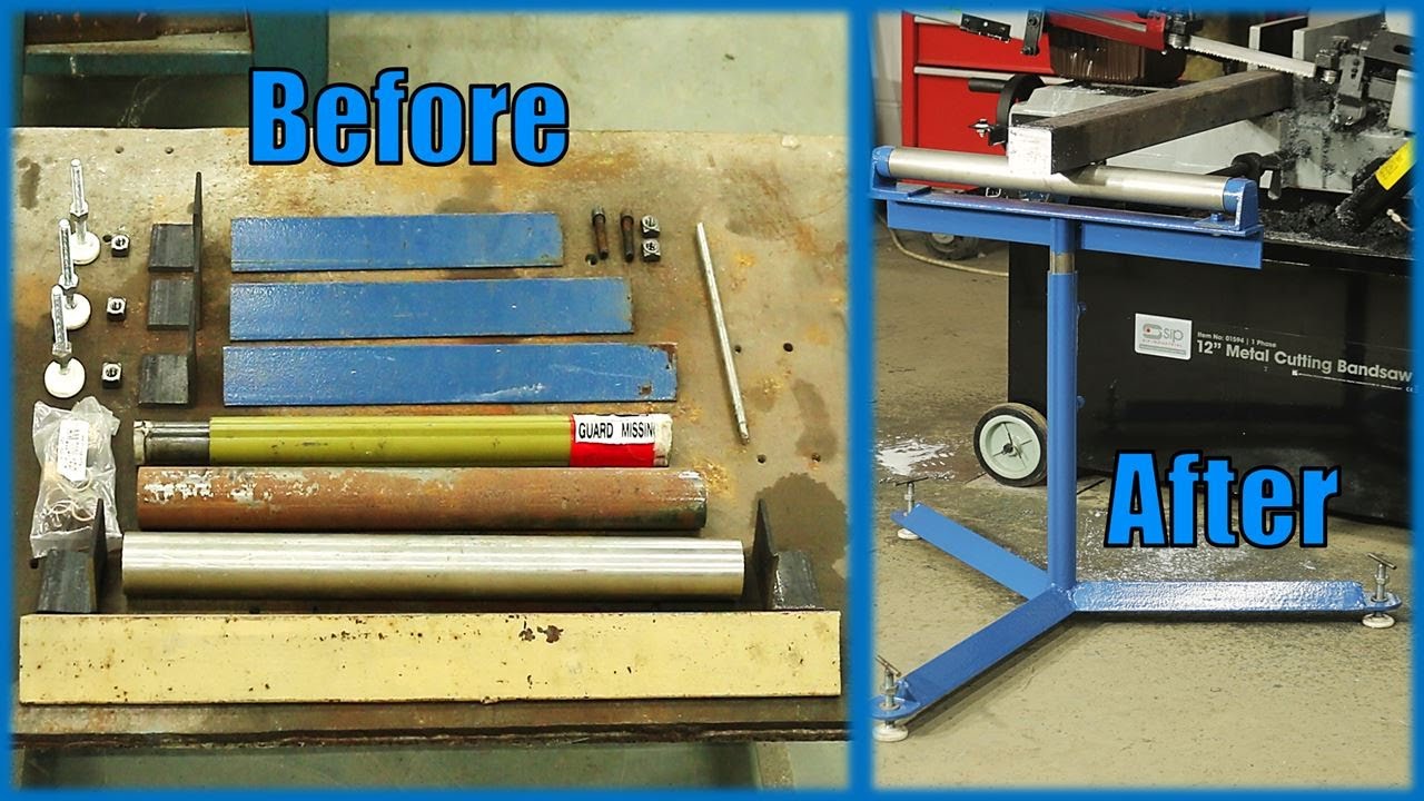 Making a Bandsaw Infeed and Outfeed Roller - YouTube