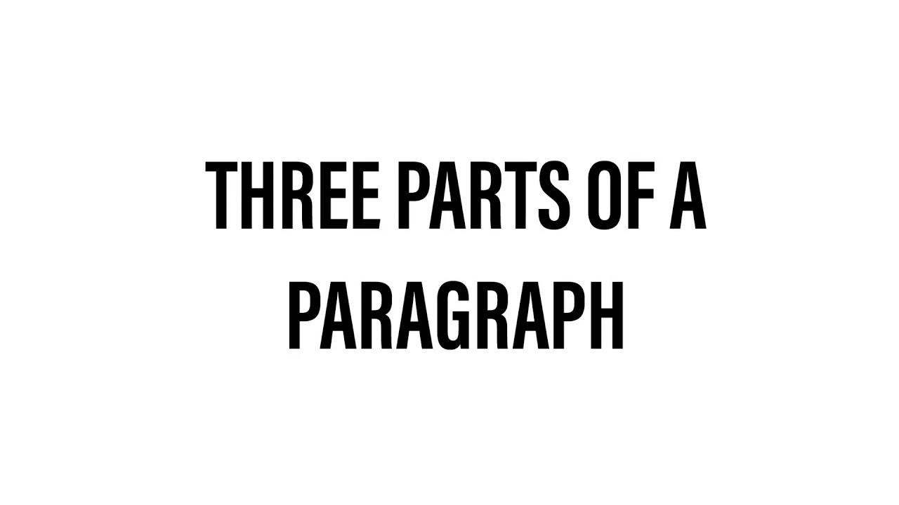 THREE PARTS OF A PARAGRAPH YouTube three-parts-of-a-paragraph-youtube
