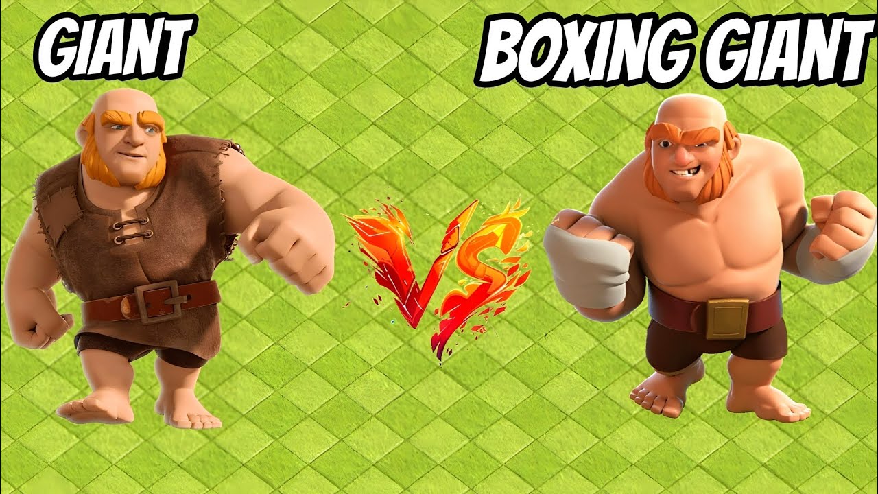 COC:Giant VS Boxing Giant - YouTube