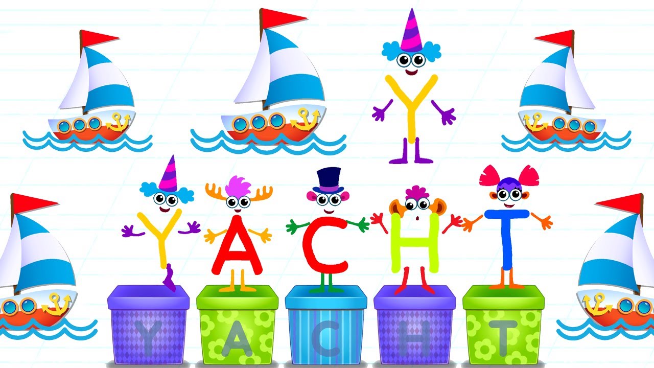 Bini ABC Alphabet #25 - Learn to write the letter Y and spell the word ...