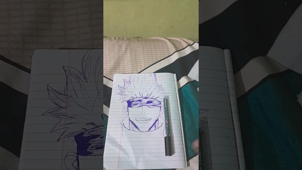 Gogo saturu pen sketch #anime - YouTube