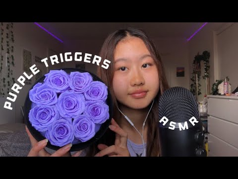 ASMR purple triggers 💜 - YouTube