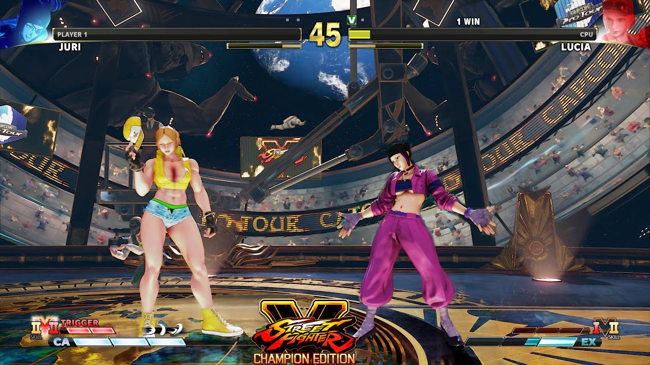 Street Fighter V CE Juri vs Lucia PC Mod - YouTube