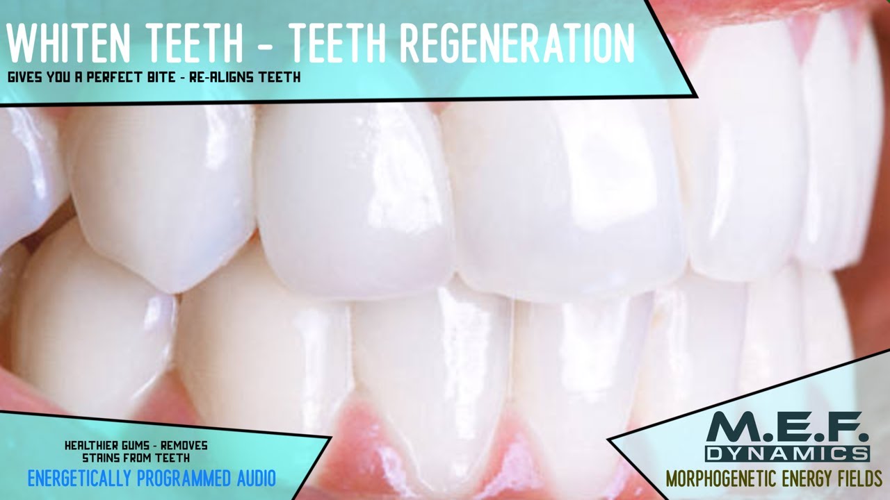 Whiten Teeth - Realign Your Bite - Tooth Regeneration (Advanced Morphic ...