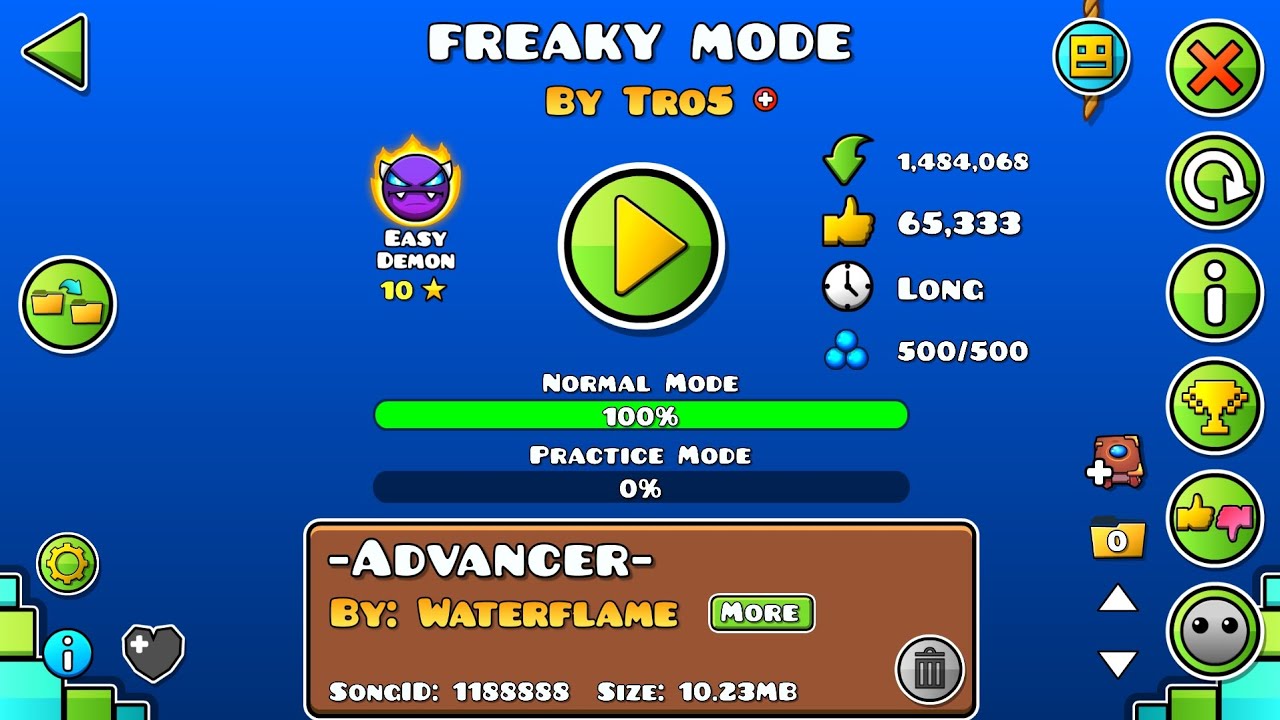 [Geometry Dash] Freaky Mode (WEEKLY , Easy Demon) - YouTube
