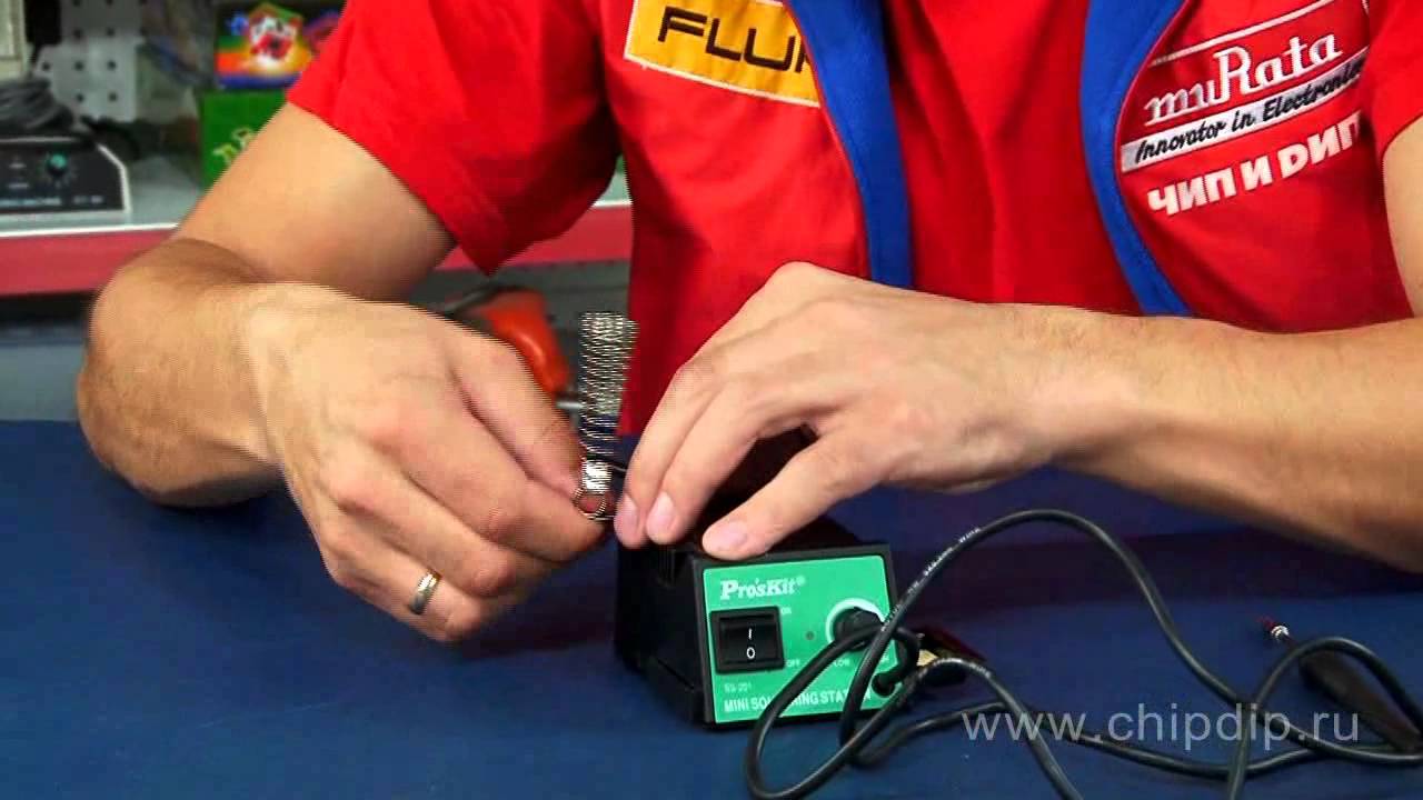 SS-201 soldering station - YouTube