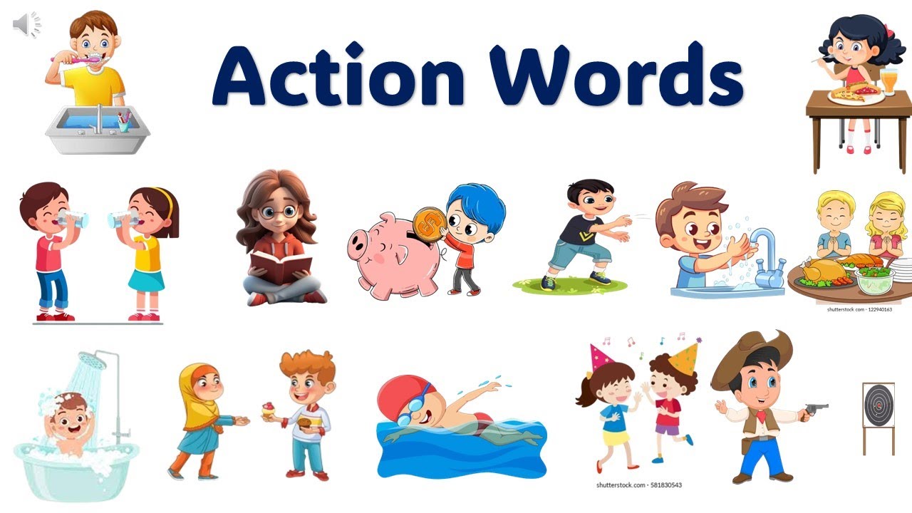 Every day Action Words|| Parents must teach these top action words to ...
