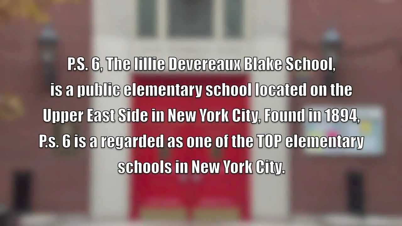 PS 6 Lillie Devereaux Blake School - YouTube