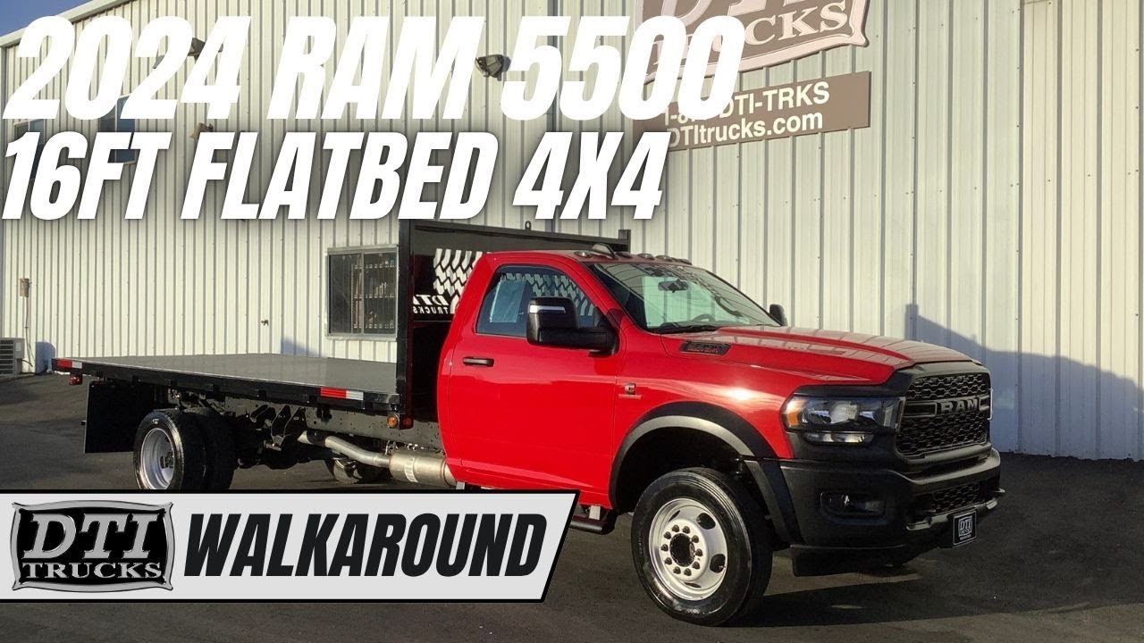 2024 Ram 5500HD Flatbed, Diesel, Auto, 4x4 #17775M - YouTube