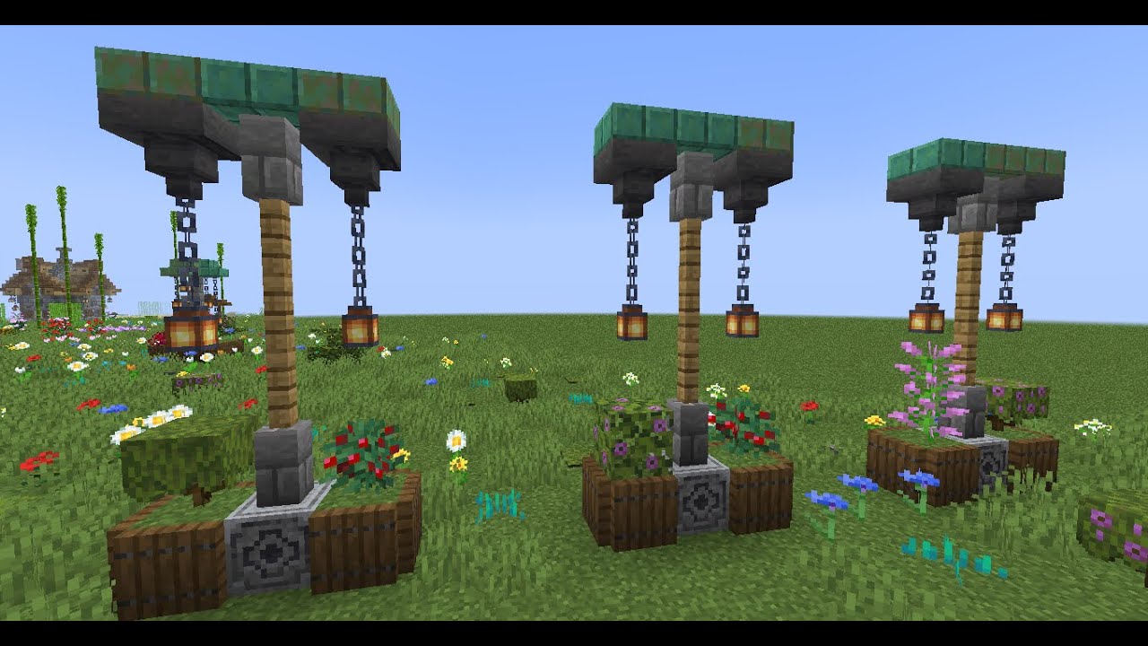 How to build a rustic copper lamppost in minecraft 1.17 #shorts - YouTube
