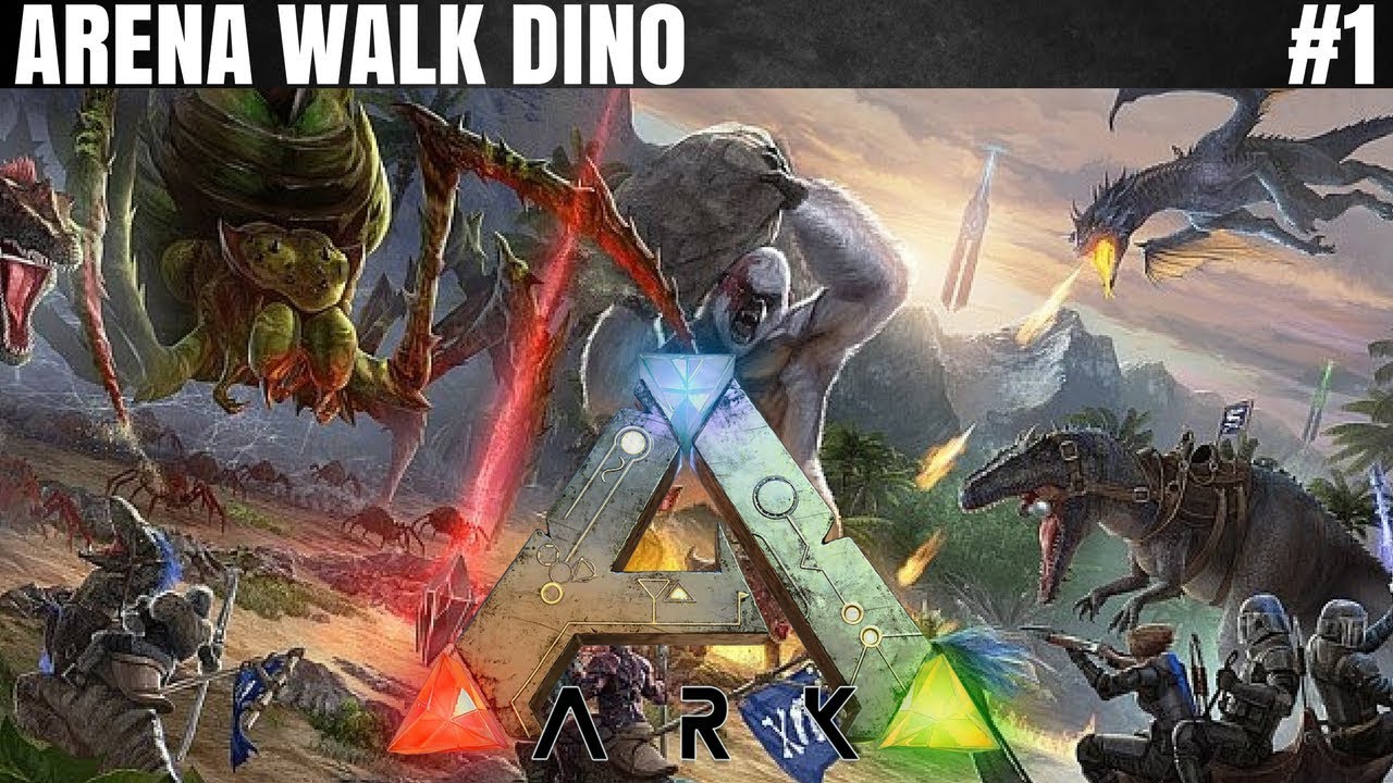🦕 Nowa Seria ARK Survival Evolved - Arena Walk Dinozaurów - YouTube