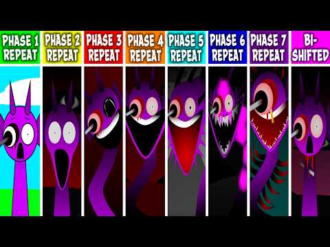 Sprunki PHASE 1-2-3-4-5-6-7 But Everyone Is REPEAT After  BI-SHIFTED