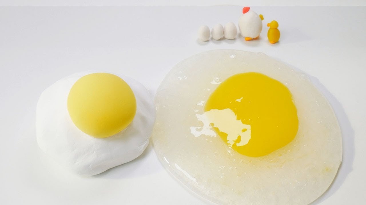 DIY How To Make Egg Foam Clay Yolk Egg White Slime Water Balloon ...