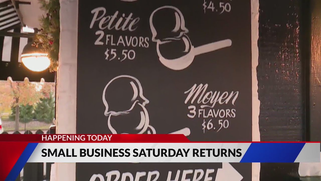 Shop locally after Black Friday for small business, Saturday - YouTube