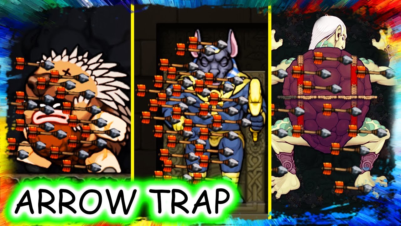 Spelunky 2 Full Auto Arrow Trap vs Bosses - YouTube